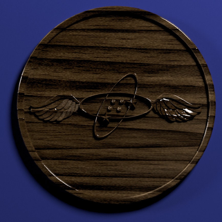 Navy Aviation Electronics Technician (AT) Rating Badge 3D Stl File for ...