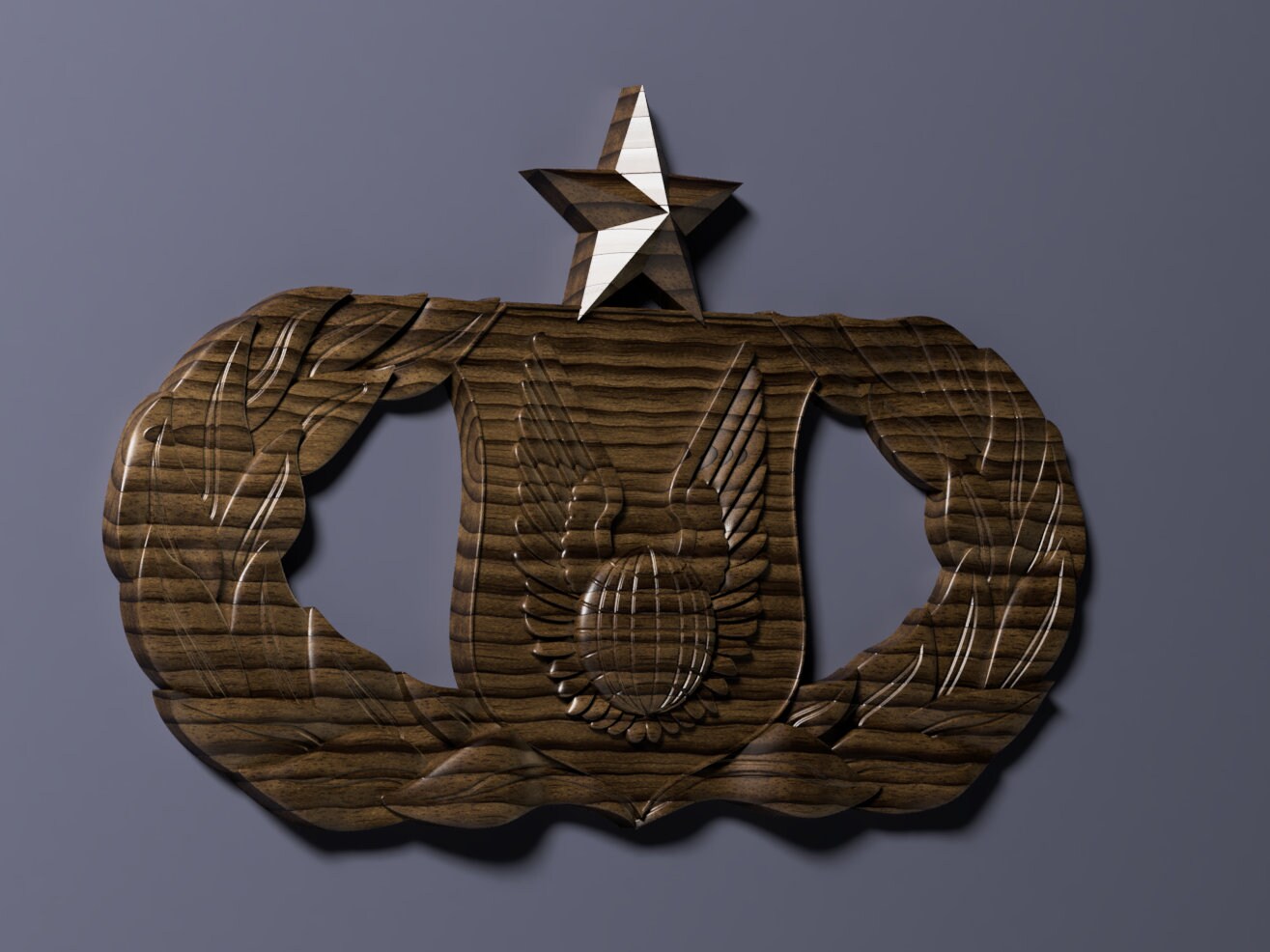 Air Force Operations Support Senior Badge 3D Stl File for CNC | Etsy