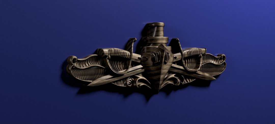 Navy Surface Warfare Officer SWO Insignia 3D Stl File for CNC Router - Etsy