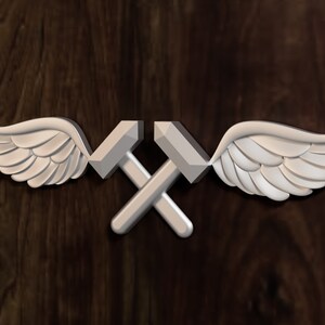 Navy Aviation Structural Mechanic (AM) Rating Badge 3D Stl File for CNC ...