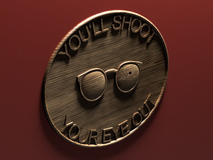 You'll Shoot Your Eye Out Sign 3D STL File for CNC Router - Etsy