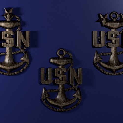 Navy Chief Petty Officer CPO Insignia 3D Stl File for CNC - Etsy