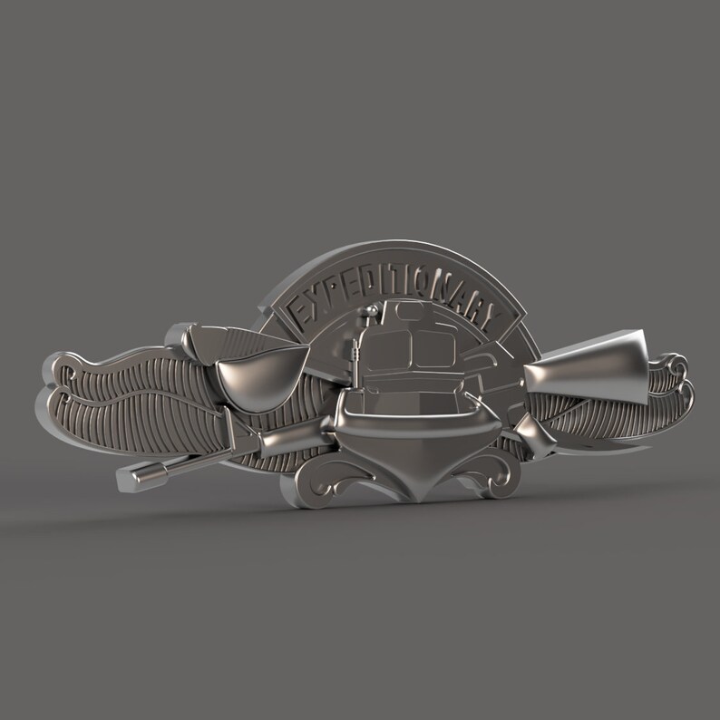 Navy Expeditionary Warfare EXW Insignia 3D Stl File for CNC - Etsy