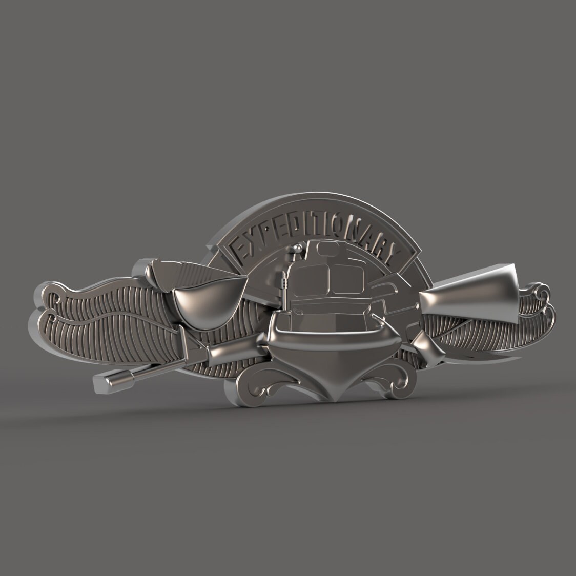 Navy Expeditionary Warfare EXW Insignia 3D Stl File for CNC | Etsy