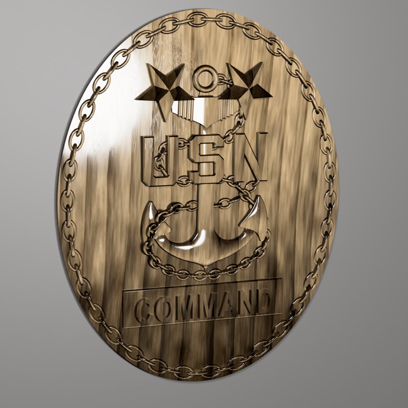 Navy Command Master Chief (CMC) Insignia 3D Stl File for CNC Router - Etsy