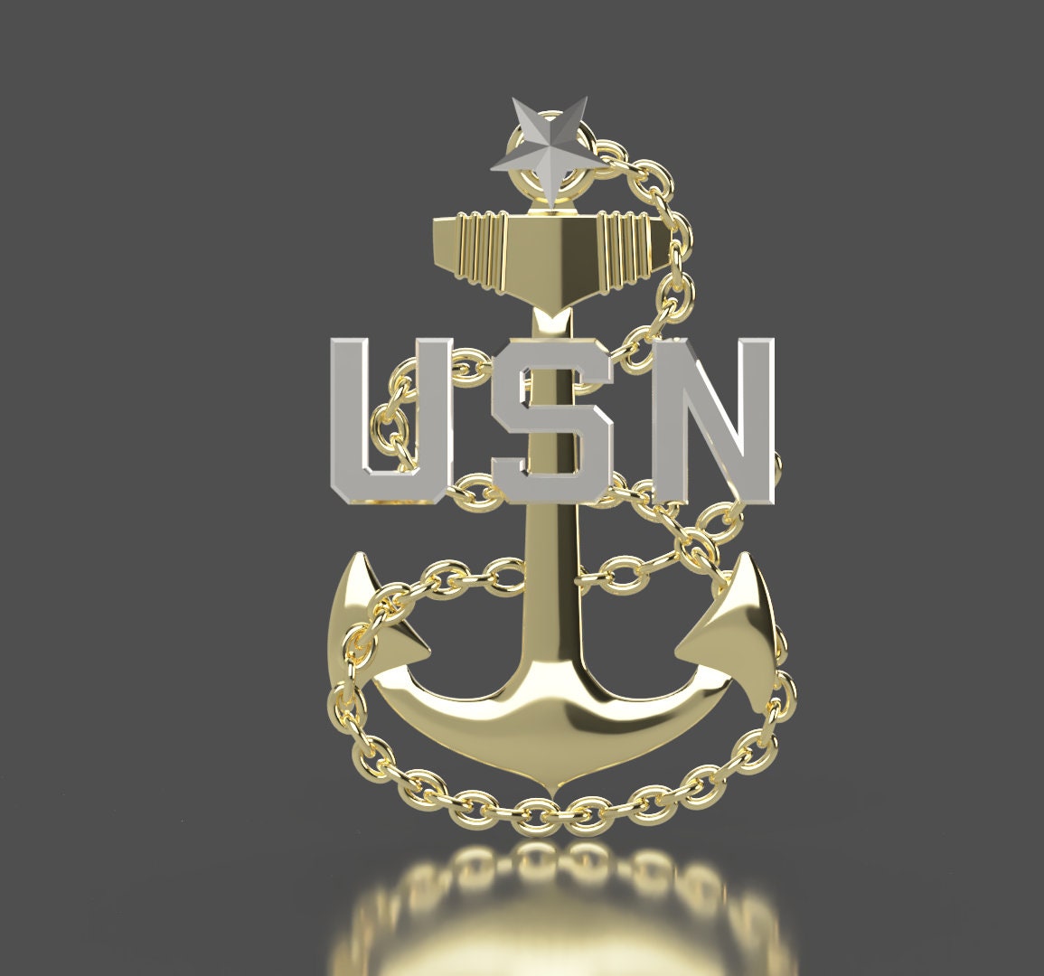 Navy Senior Chief Petty Officer SCPO Insignia 3D Stl File - Etsy
