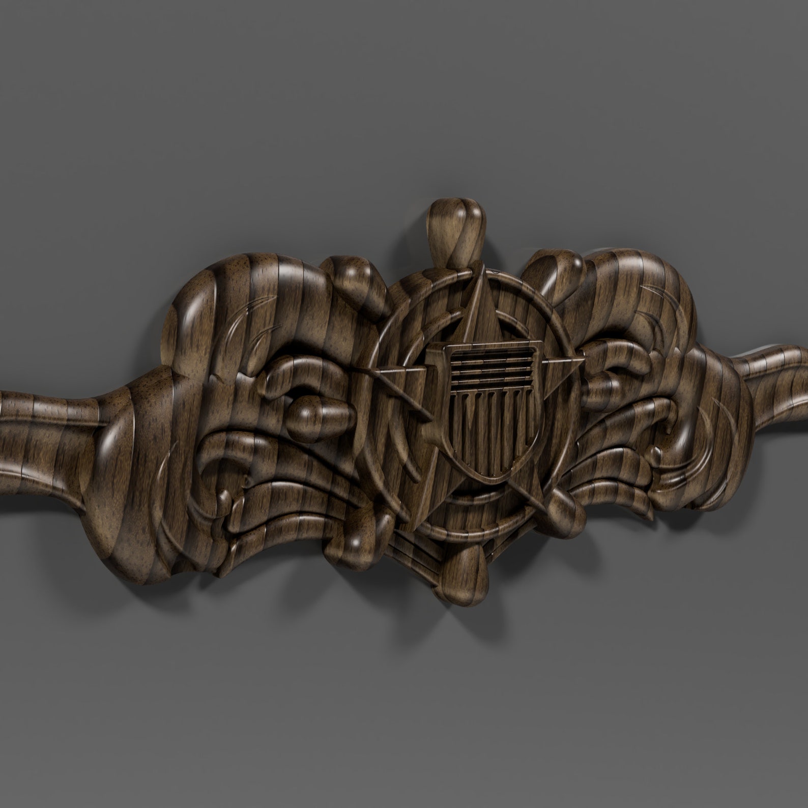 Coast Guard Cutterman Insignia 3D Stl File for CNC Router - Etsy