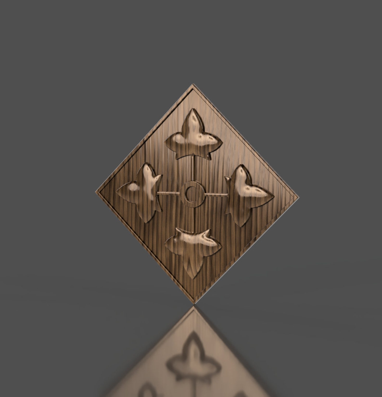 Army 4th Infantry Division Insignia 3D Stl File for CNC Router - Etsy