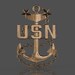 Navy Master Chief Petty Officer (MCPO) Insignia 3D Stl File for CNC ...