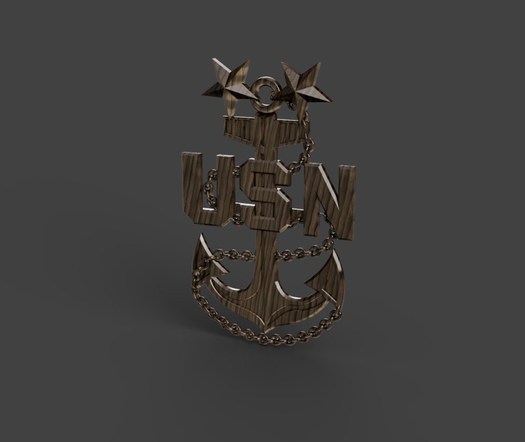 Navy Master Chief Petty Officer MCPO Insignia 3D Stl File - Etsy