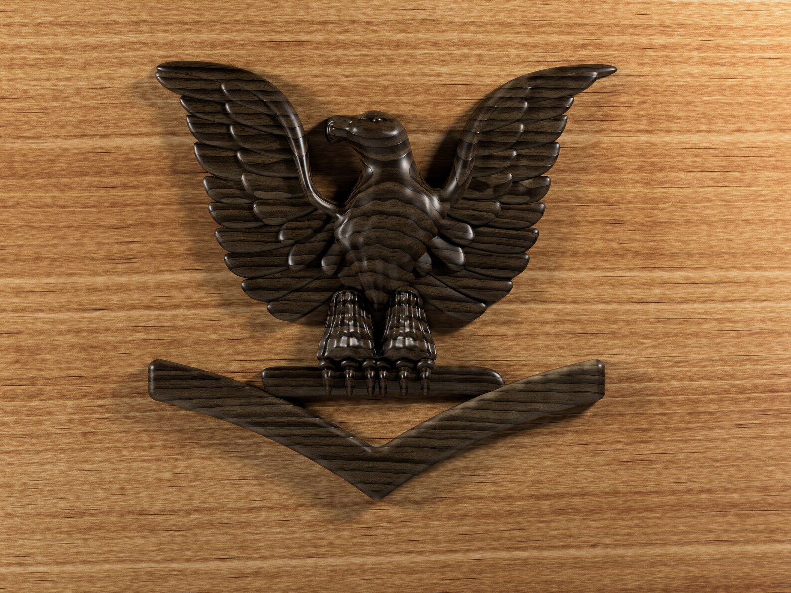 Navy Third Class Petty Officer Perched Eagle Insignia 3D Stl File for ...