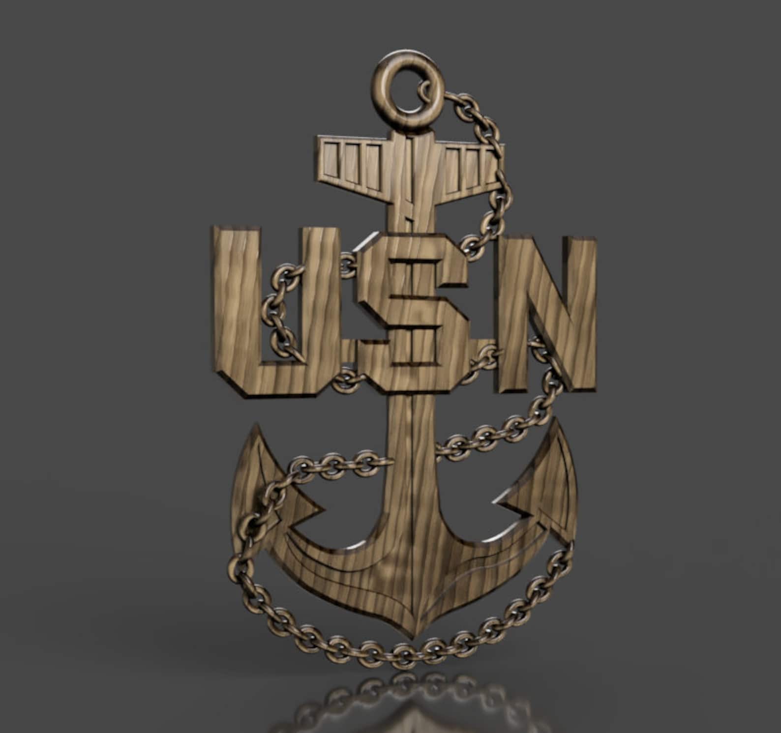 Navy Chief Petty Officer (CPO) Insignia 3D Stl File for CNC Router - Etsy