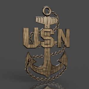 Navy Chief Petty Officer (CPO) Insignia 3D Stl File for CNC Router - Etsy