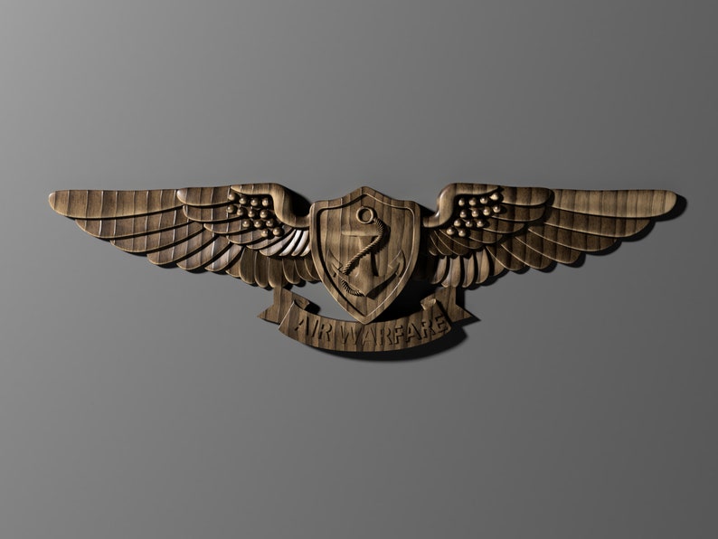 Navy Enlisted Aviation Warfare Specialist EAWS Insignia 3D Stl - Etsy