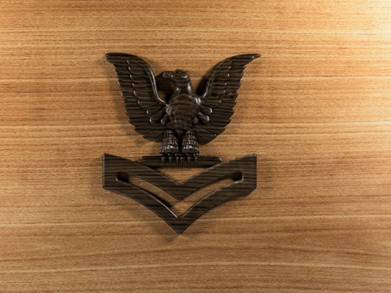Navy Second Class Petty Officer Perched Eagle Insignia 3D Stl - Etsy