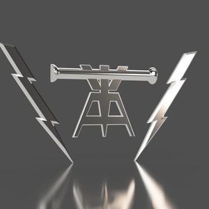 Navy Fire Controlman (FC) Rating Badge 3D Stl File for CNC Router - Etsy