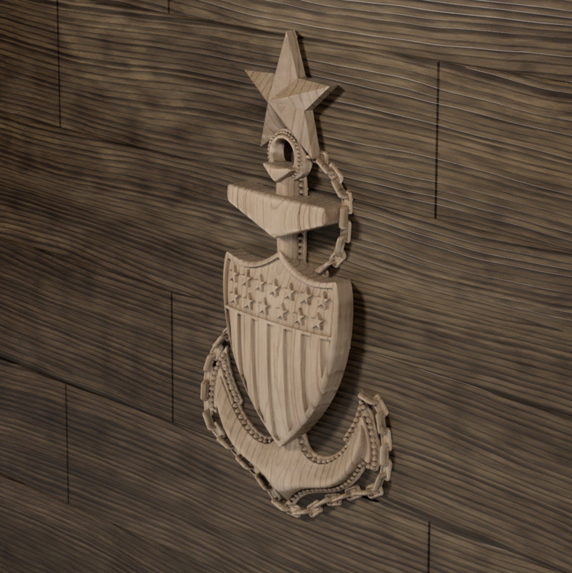 Coast Guard Senior Chief Petty Officer SCPO insignia 3D stl | Etsy