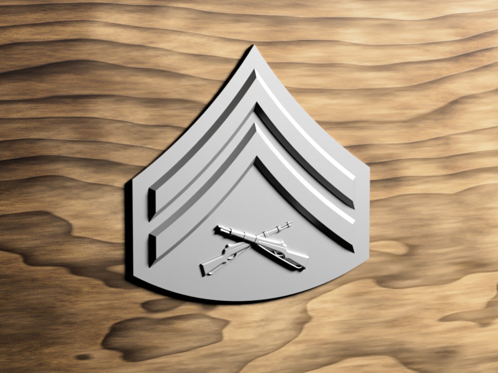 USMC Corporal Cpl E4 rank insignia 3D stl file for CNC | Etsy