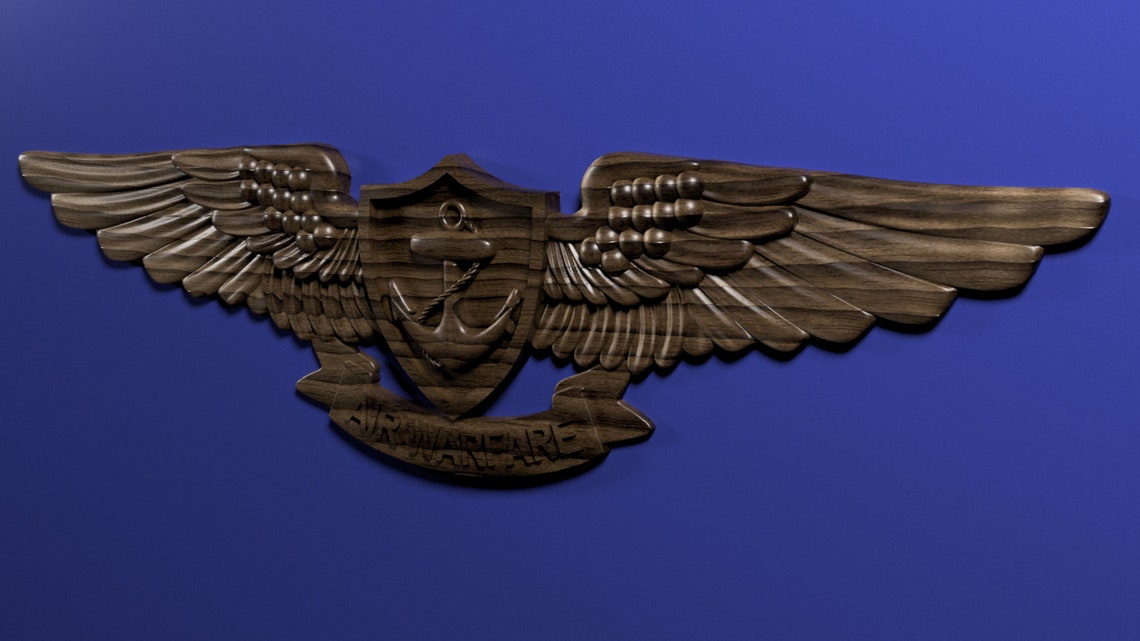 Navy Enlisted Aviation Warfare Specialist EAWS Insignia 3D Stl - Etsy