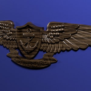 Navy Enlisted Aviation Warfare Specialist EAWS Insignia 3D Stl File for ...