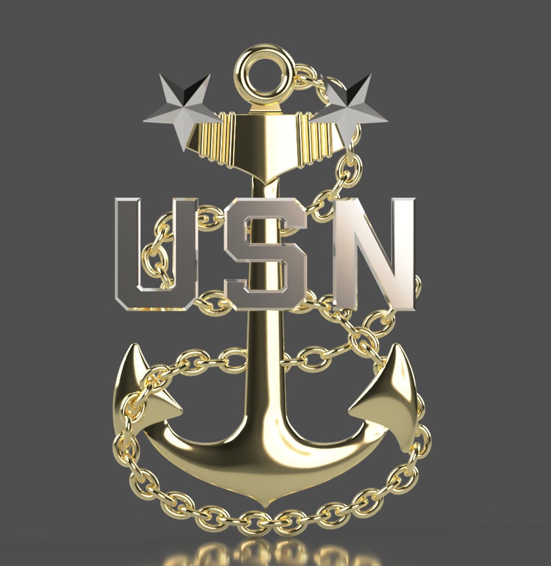 Navy Master Chief Petty Officer MCPO Insignia 3D Stl File - Etsy
