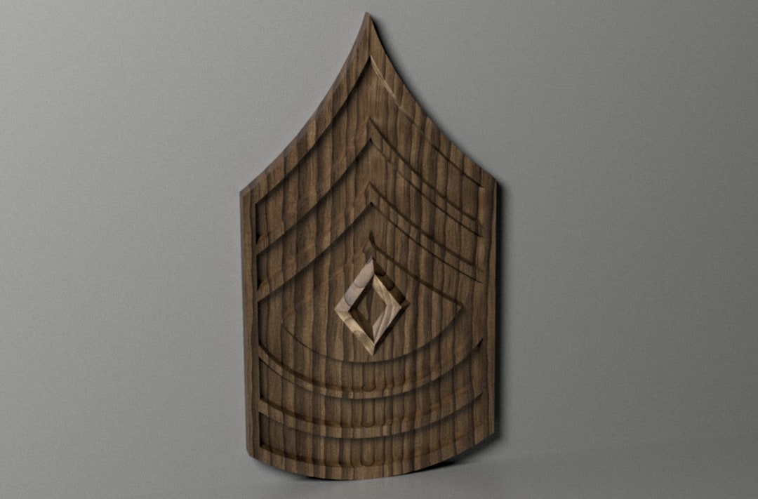 Army First Sergeant (1SG) Insignia 3D Stl File for CNC Router - Etsy