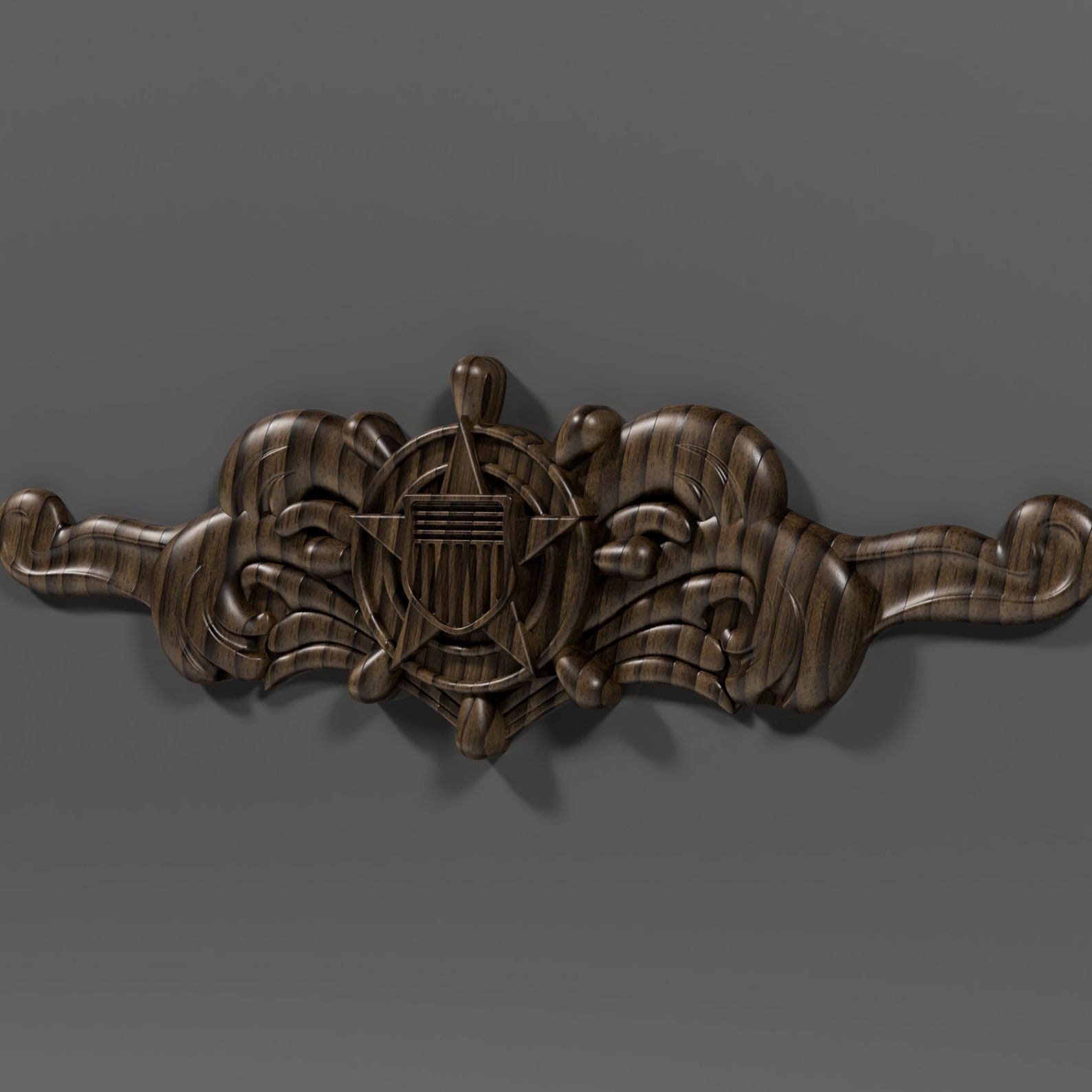 Coast Guard Cutterman Insignia 3D Stl File for CNC Router - Etsy