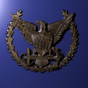 Coast Guard CO Ashore Insignia 3D Stl File for CNC Router - Etsy