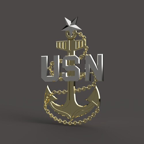 Navy Chief Petty Officer CPO Insignia 3D Stl File for CNC | Etsy