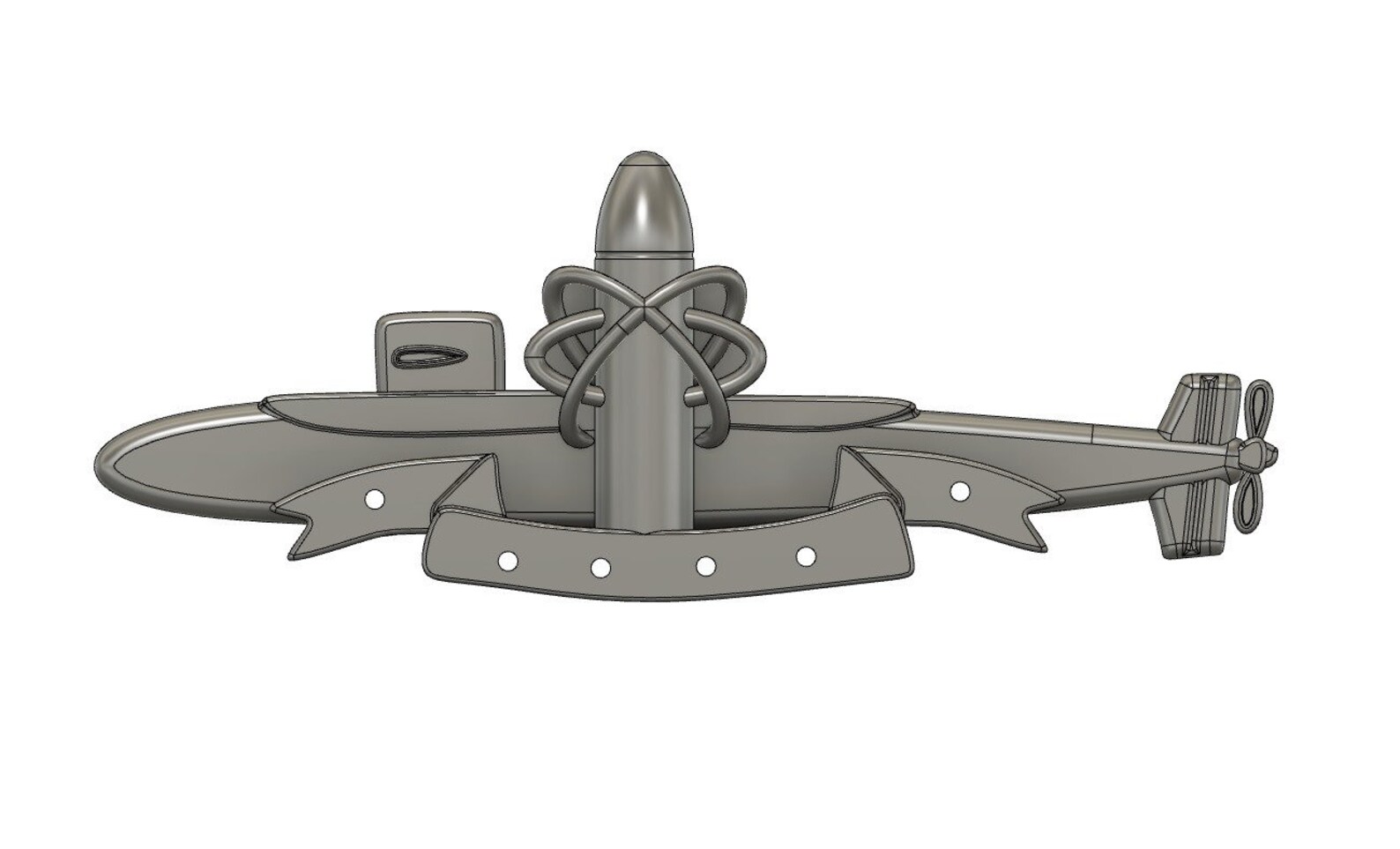 Navy SSBN Deterrent Patrol Insignia 3D Stl File for CNC - Etsy
