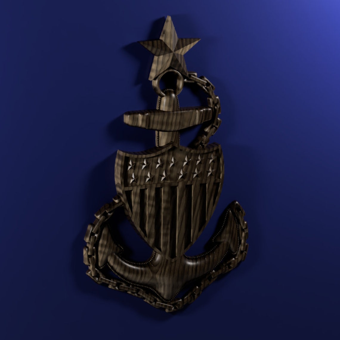 Coast Guard Senior Chief Petty Officer SCPO Insignia 3D Stl - Etsy