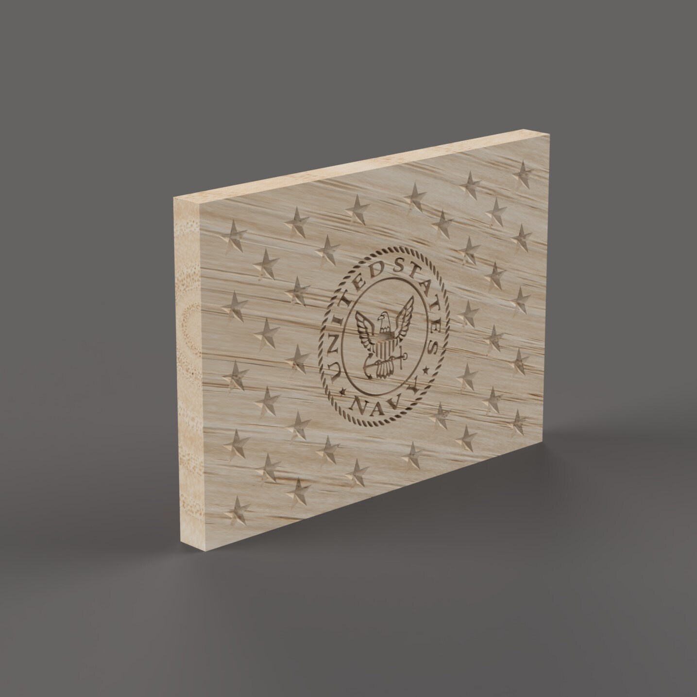 United States US Flag Union Jack with US Navy insignia 3D | Etsy