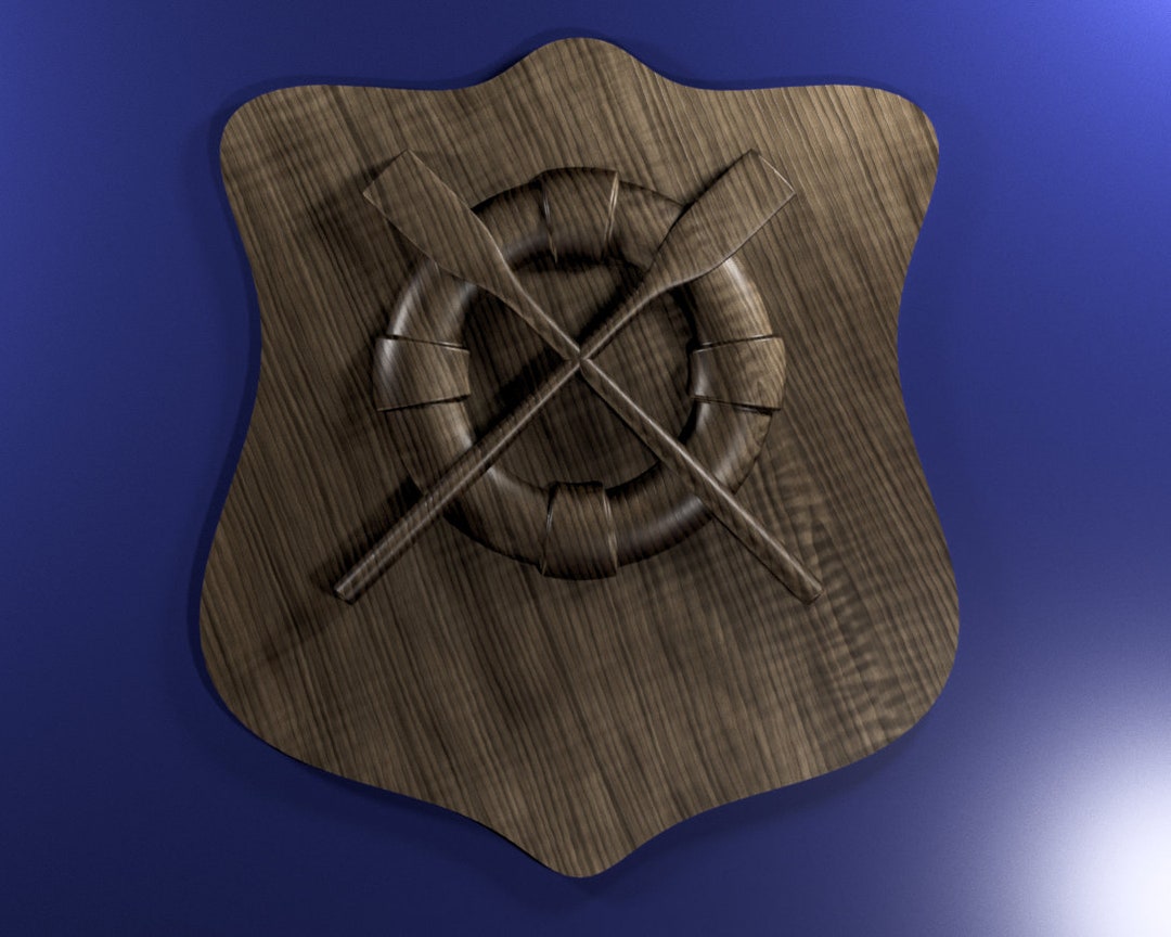 Coast Guard Surfman Insignia 3D Stl File for CNC Router - Etsy