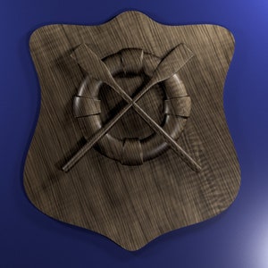 Coast Guard Surfman Insignia 3D Stl File for CNC Router - Etsy