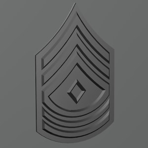 Army First Sergeant (1SG) Insignia 3D Stl File for CNC Router - Etsy