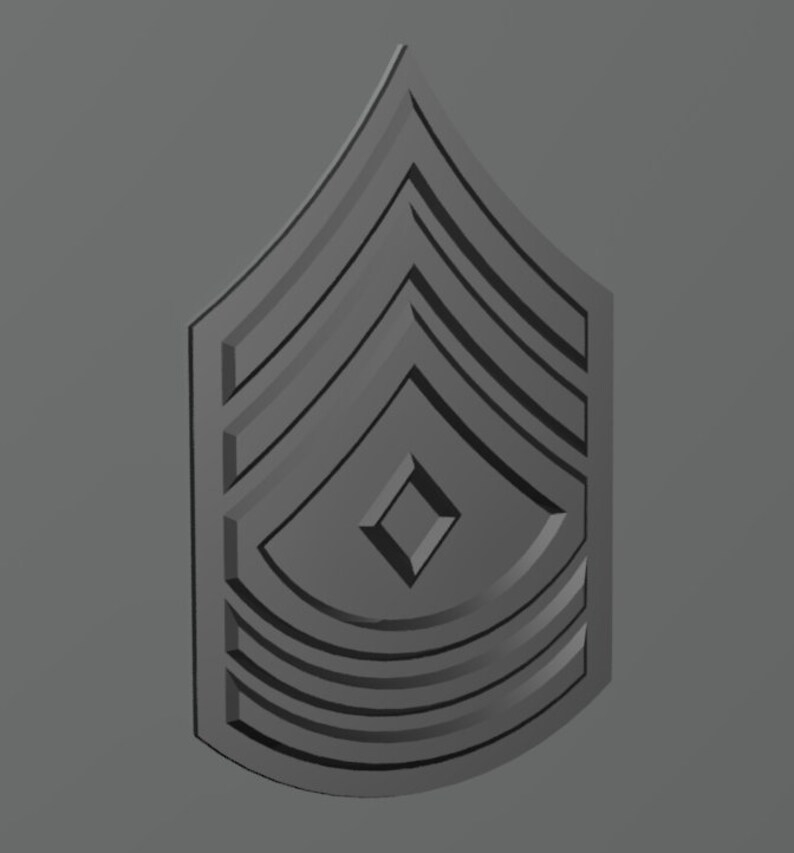 Army First Sergeant (1SG) Insignia 3D Stl File for CNC Router - Etsy