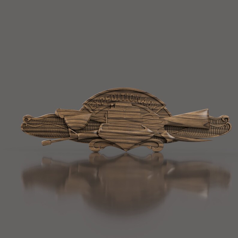 Navy Expeditionary Warfare EXW Insignia 3D Stl File for CNC - Etsy