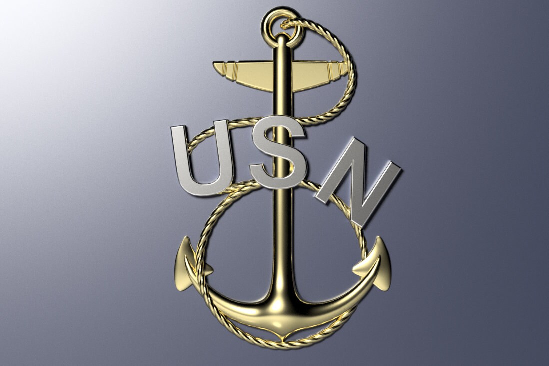 Navy Vintage Chief Petty Officer CPO Insignia 3D Stl File - Etsy