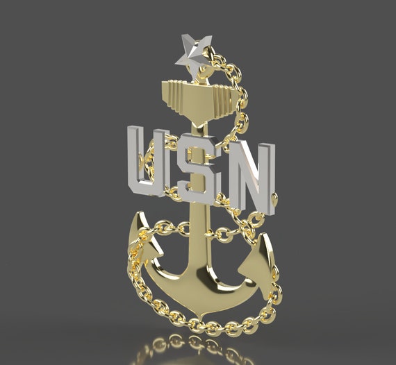 Navy Senior Chief Petty Officer SCPO Insignia 3D Stl File - Etsy