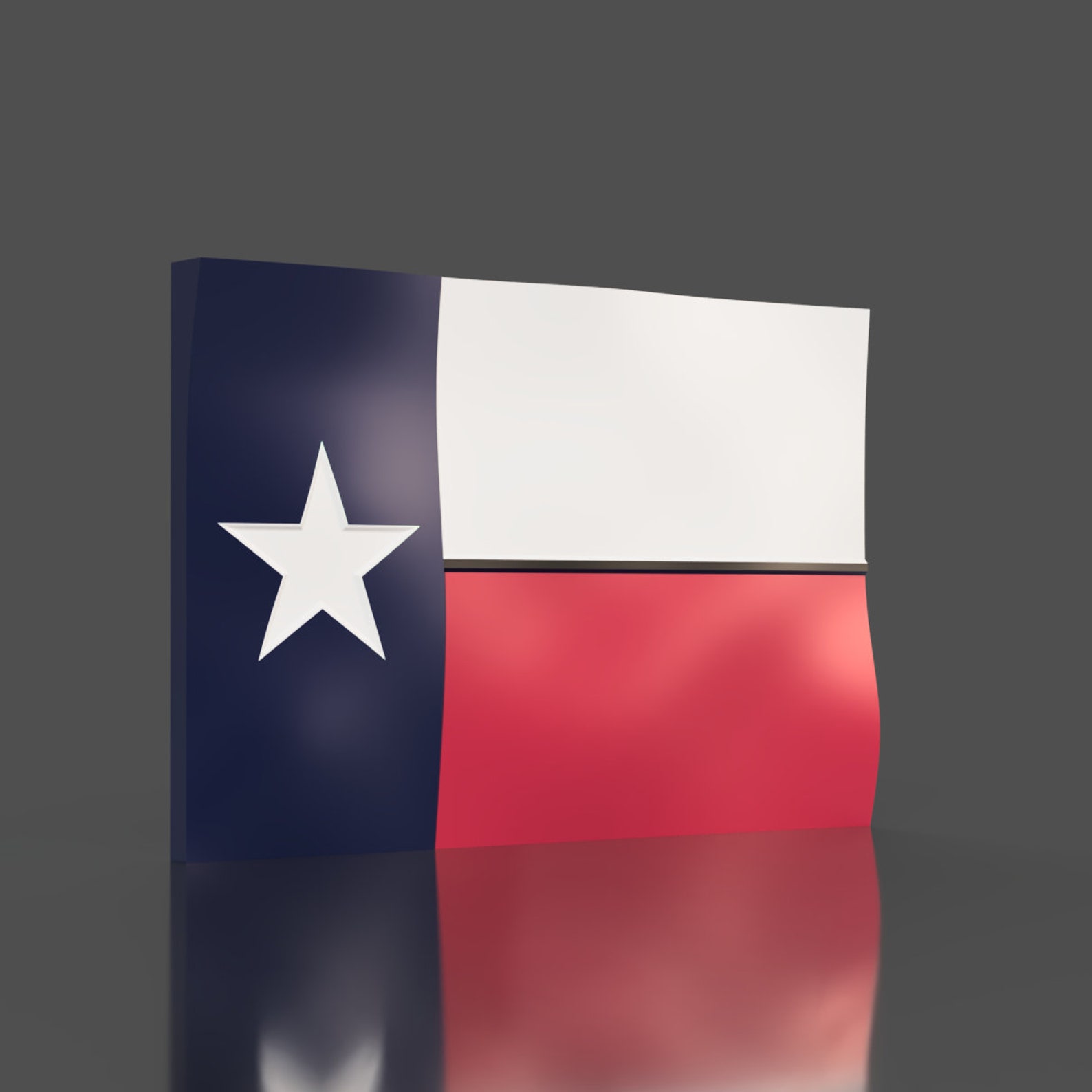 Waving Texas TX Flag 3D STL File for CNC Router - Etsy