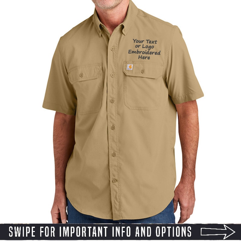 Custom Logo Button Down Shirt - Etsy