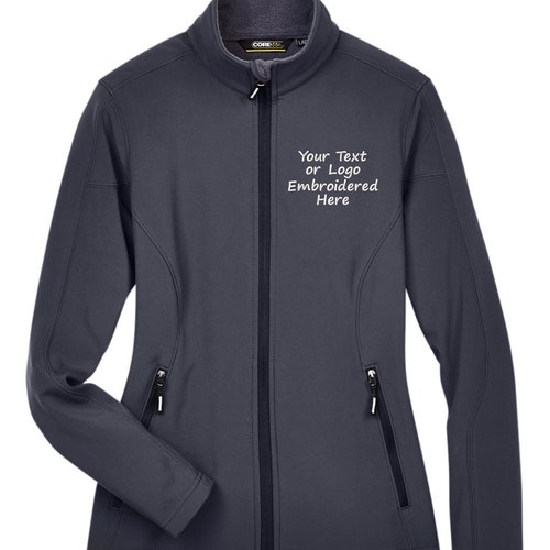Your Company Soft Shell Jacket Logo Jacket Custom Text | Etsy