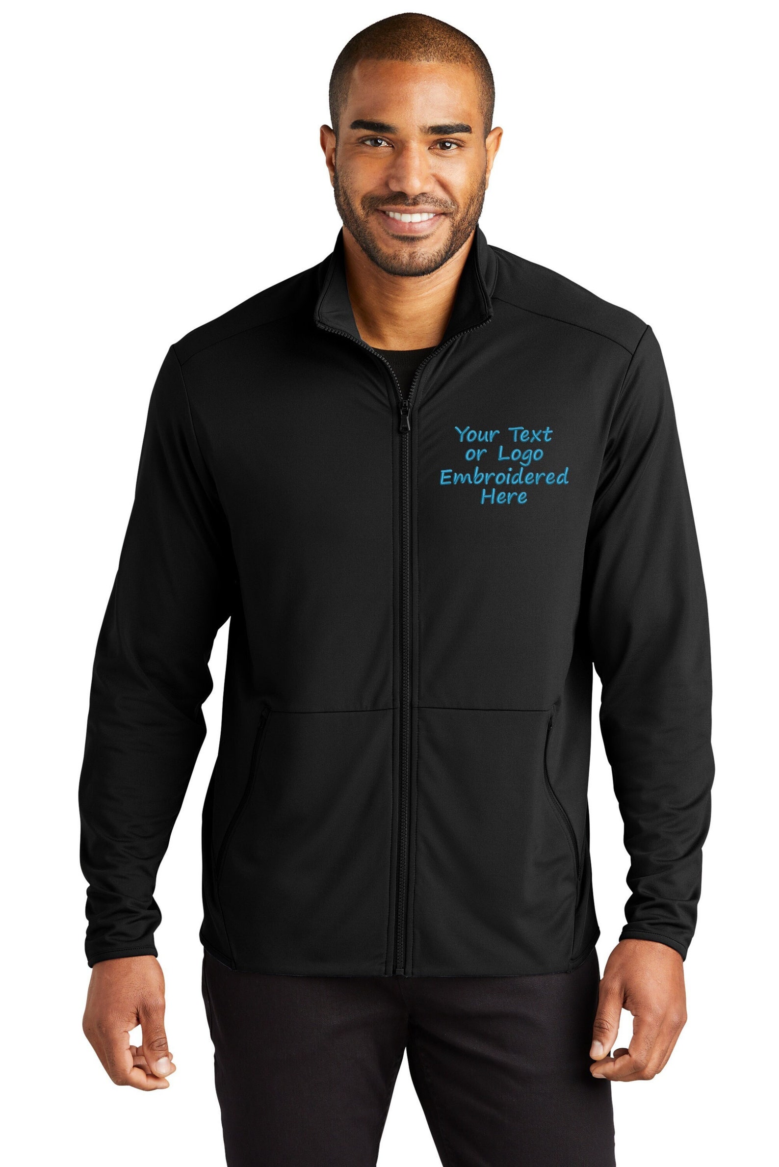 MENS/UNISEX Your Company Custom Zip up Jacket | Logo Jacket | Custom ...