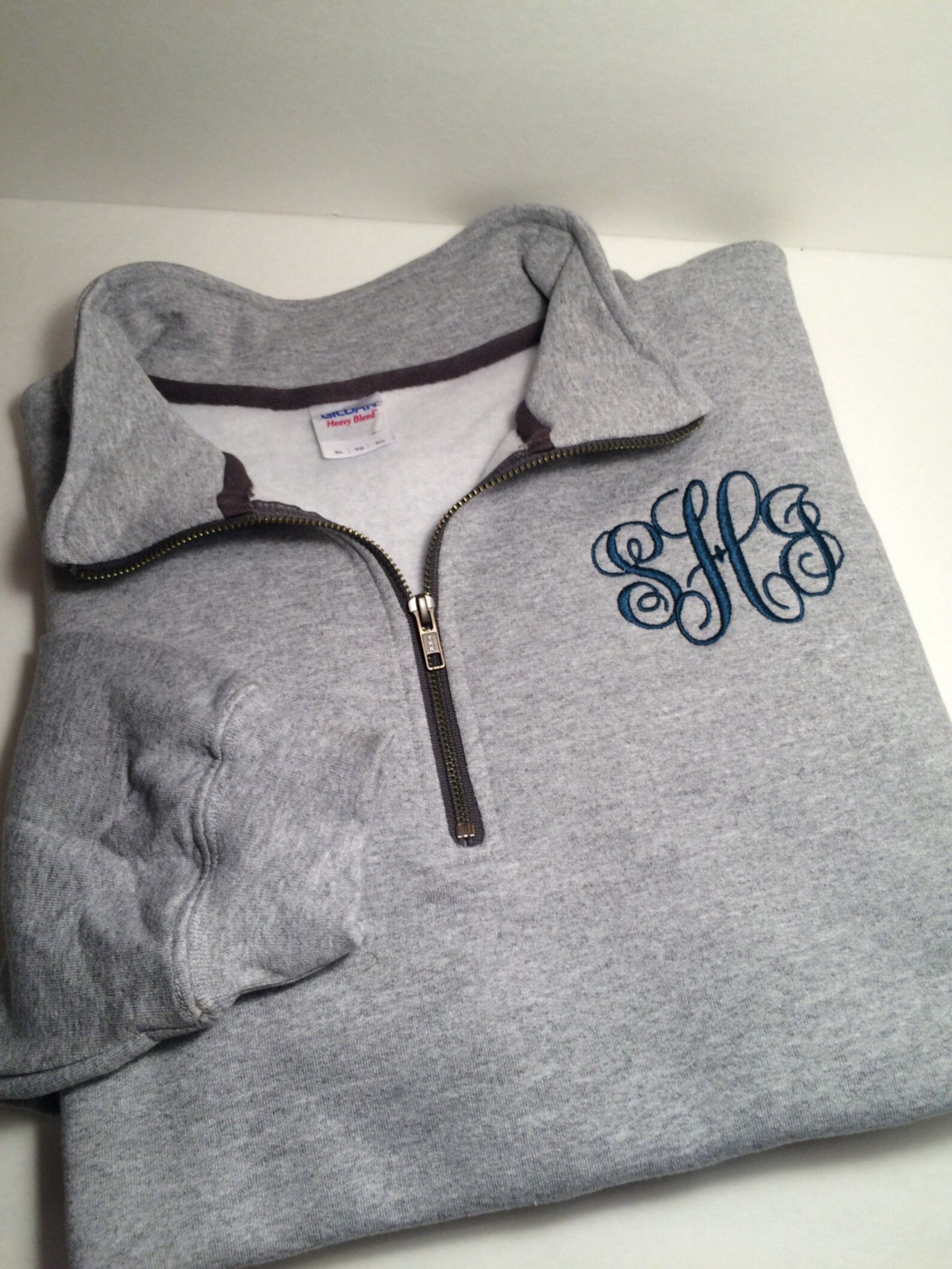 Monogram Quarter Zip Monogram Quarter Zip Jacket Monogram | Etsy