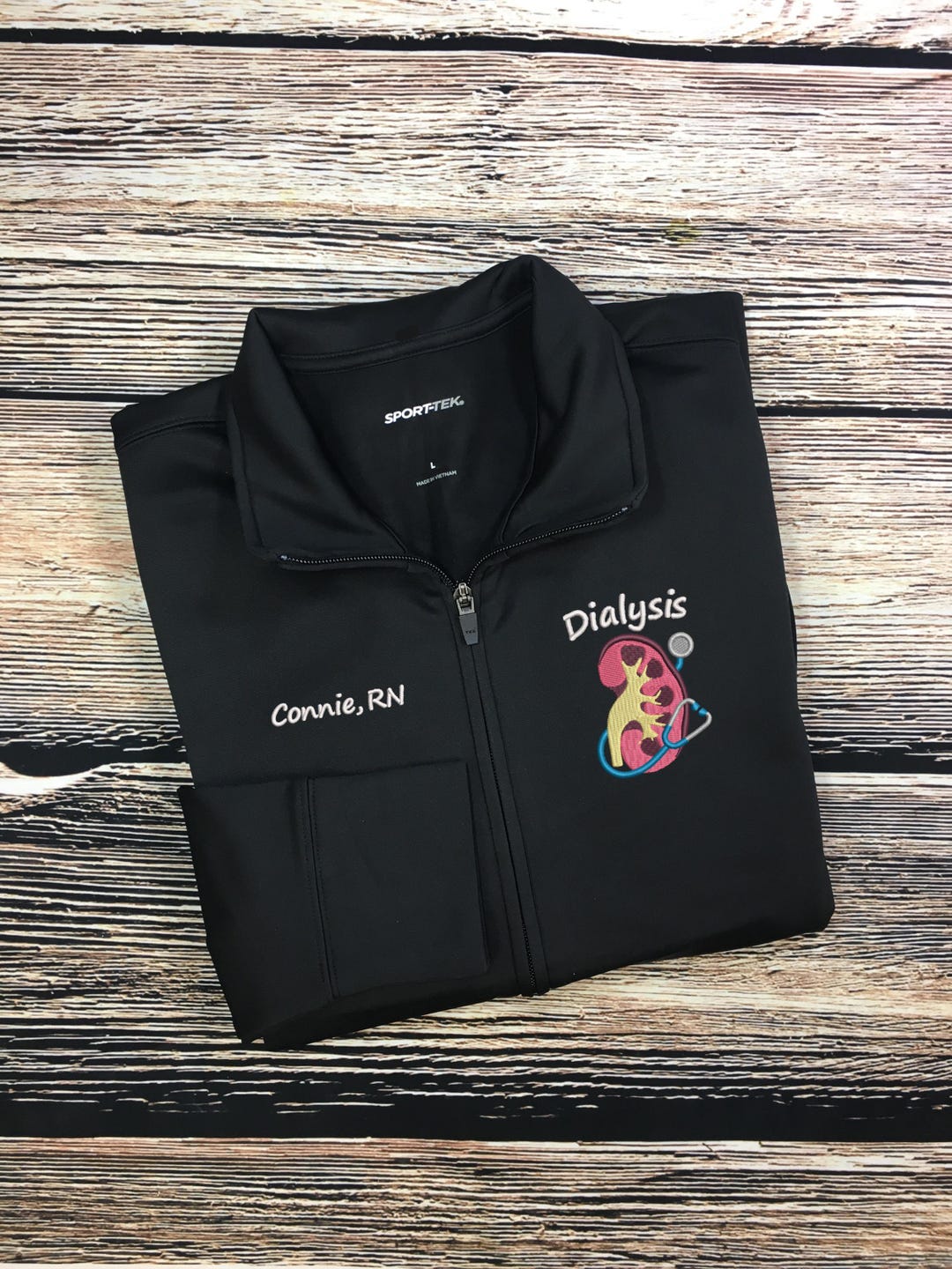 Nephrology Nurse Jacket | Dialysis Nurse Jacket | Hemodialysis | RN Zip ...