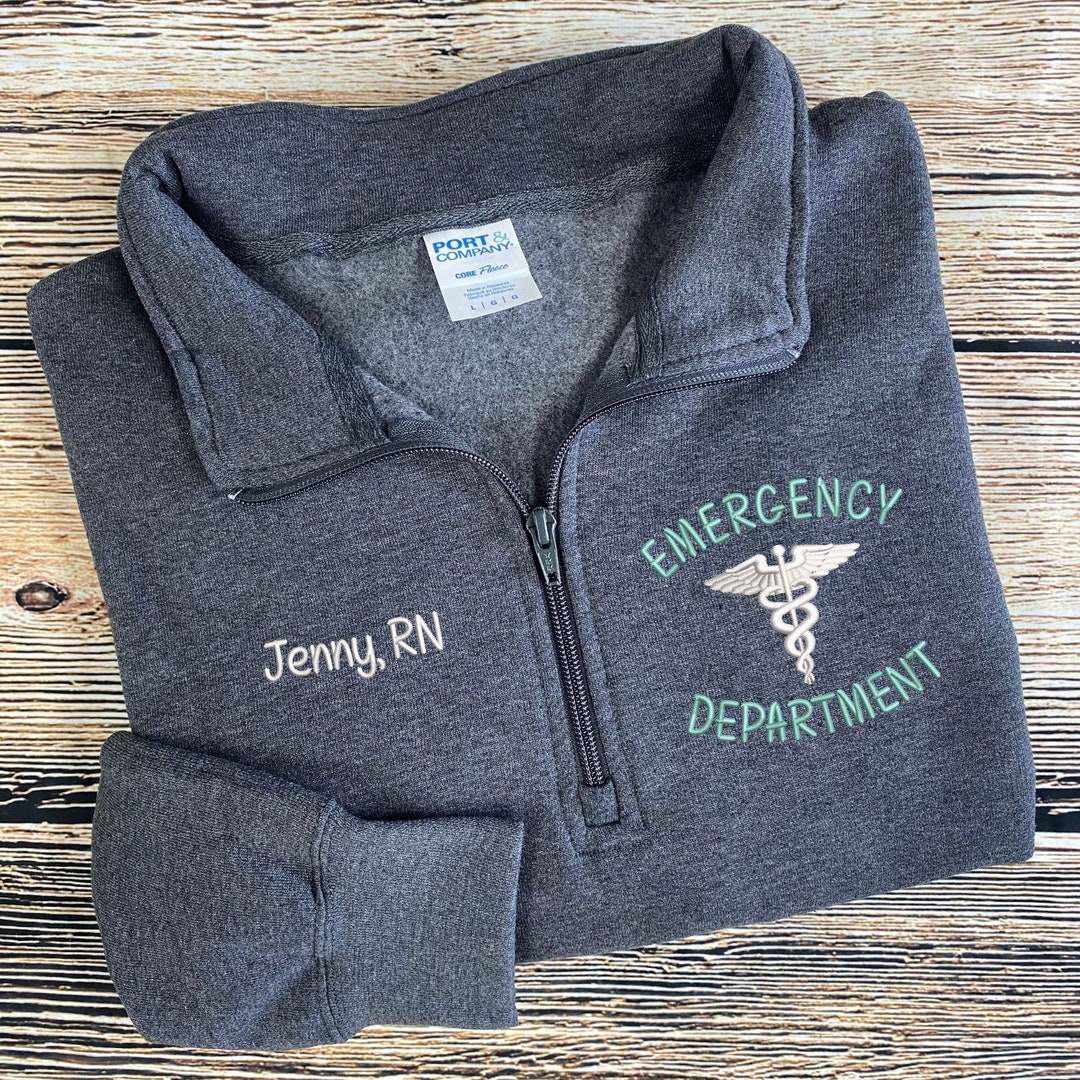Emergency Department Sweatshirt | Medical Symbol Sweatshirt | Caduceus ...