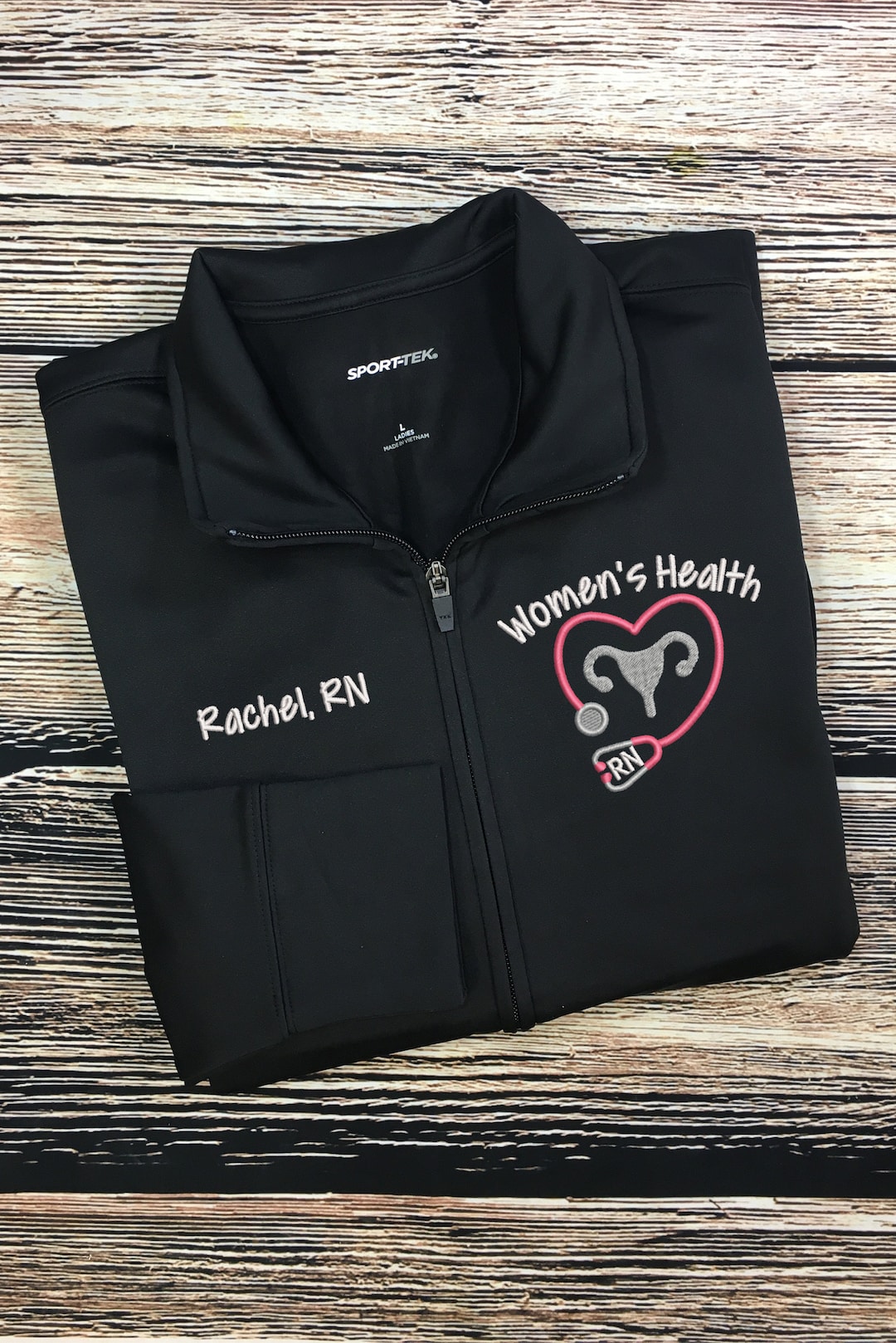 Women's Health Nurse Jacket | OB/GYN Nursing Jacket | Perinatal RN Zip ...