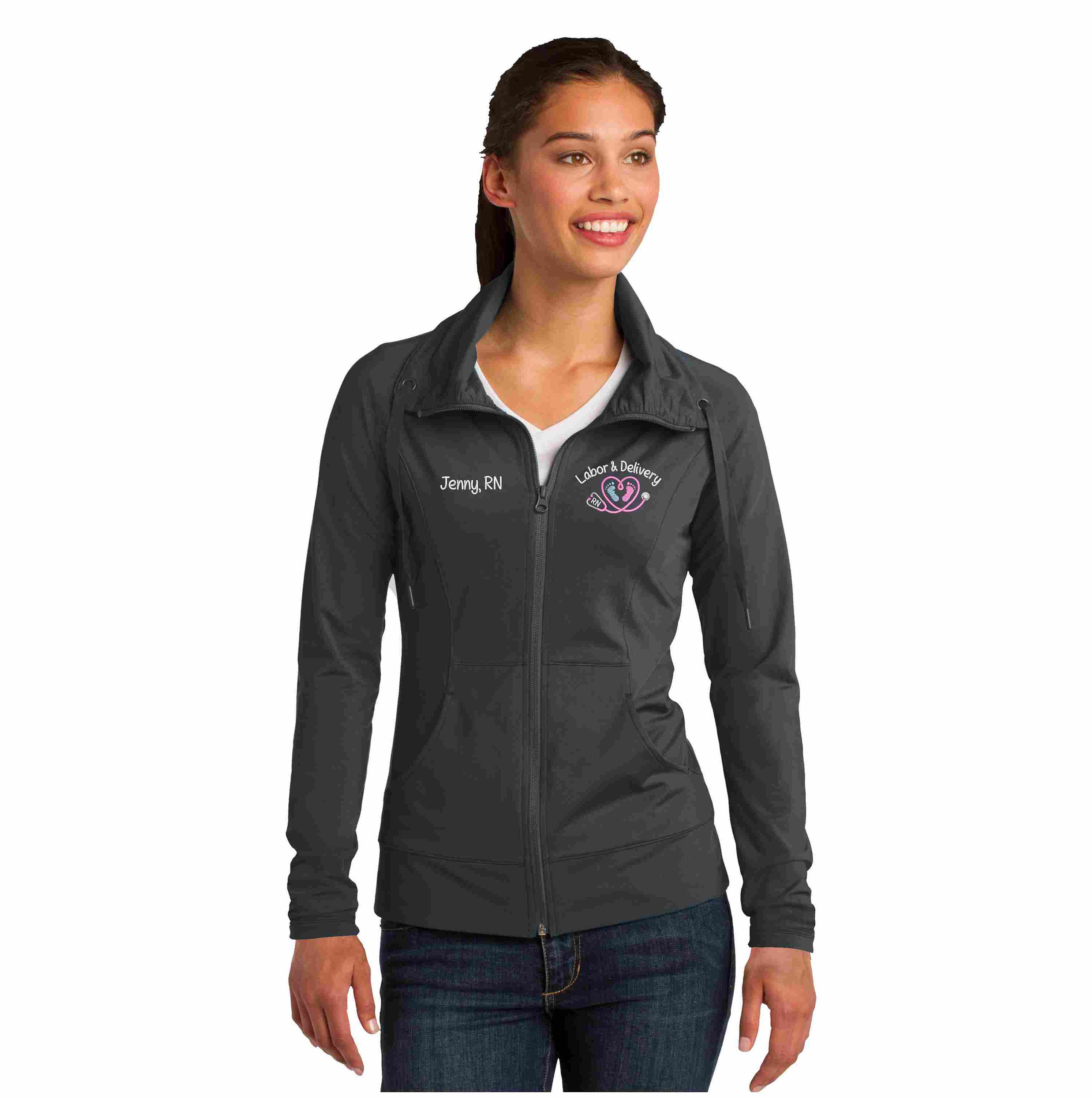 Nurse Jacket Labor and Delivery Jacket RN Zip Sweatshirt | Etsy