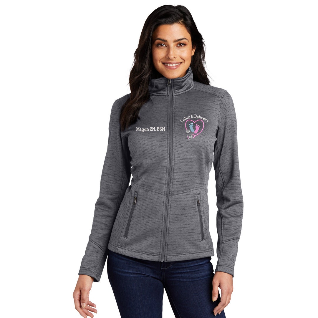 Nurse Jacket | Labor and Delivery Jacket | RN Zip Sweatshirt | Nurse ...