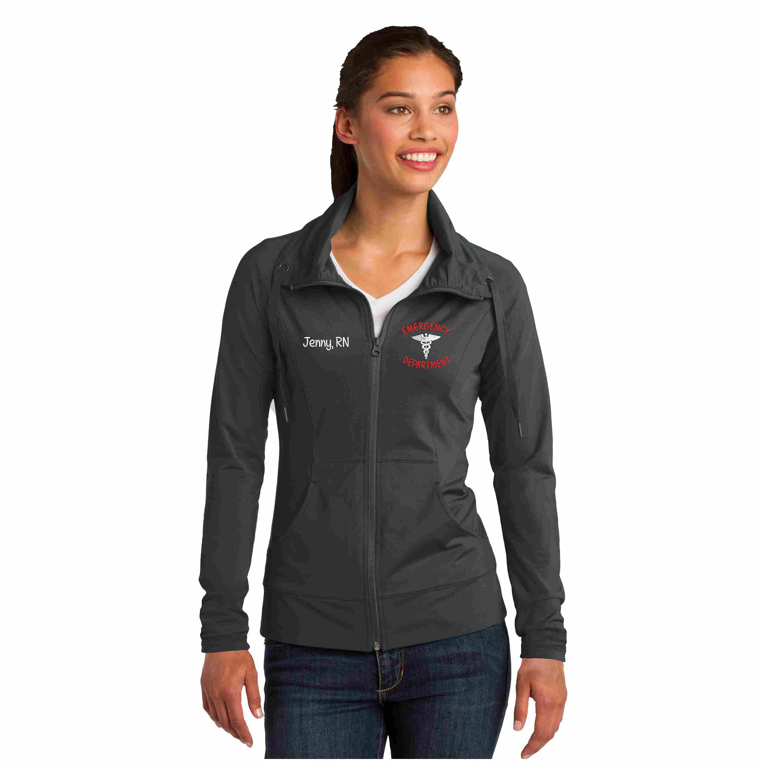 Nurse Jacket ER Nurse Jacket RN Zip Sweatshirt Nurse - Etsy